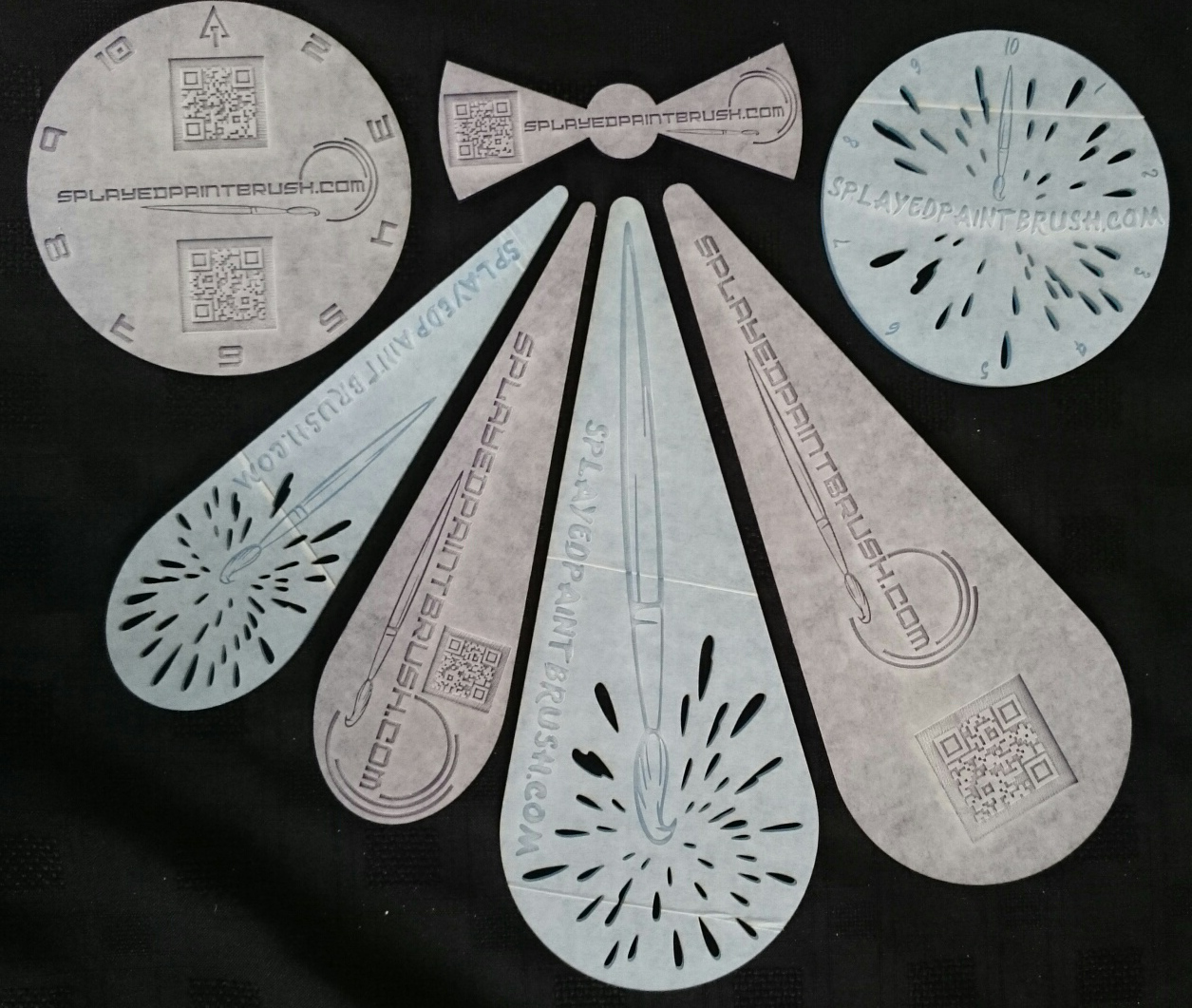 Infinity Templates | Splayed Paint Brush