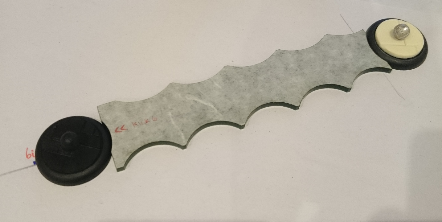 Guild Ball Prototype Range Rulers | Splayed Paint Brush