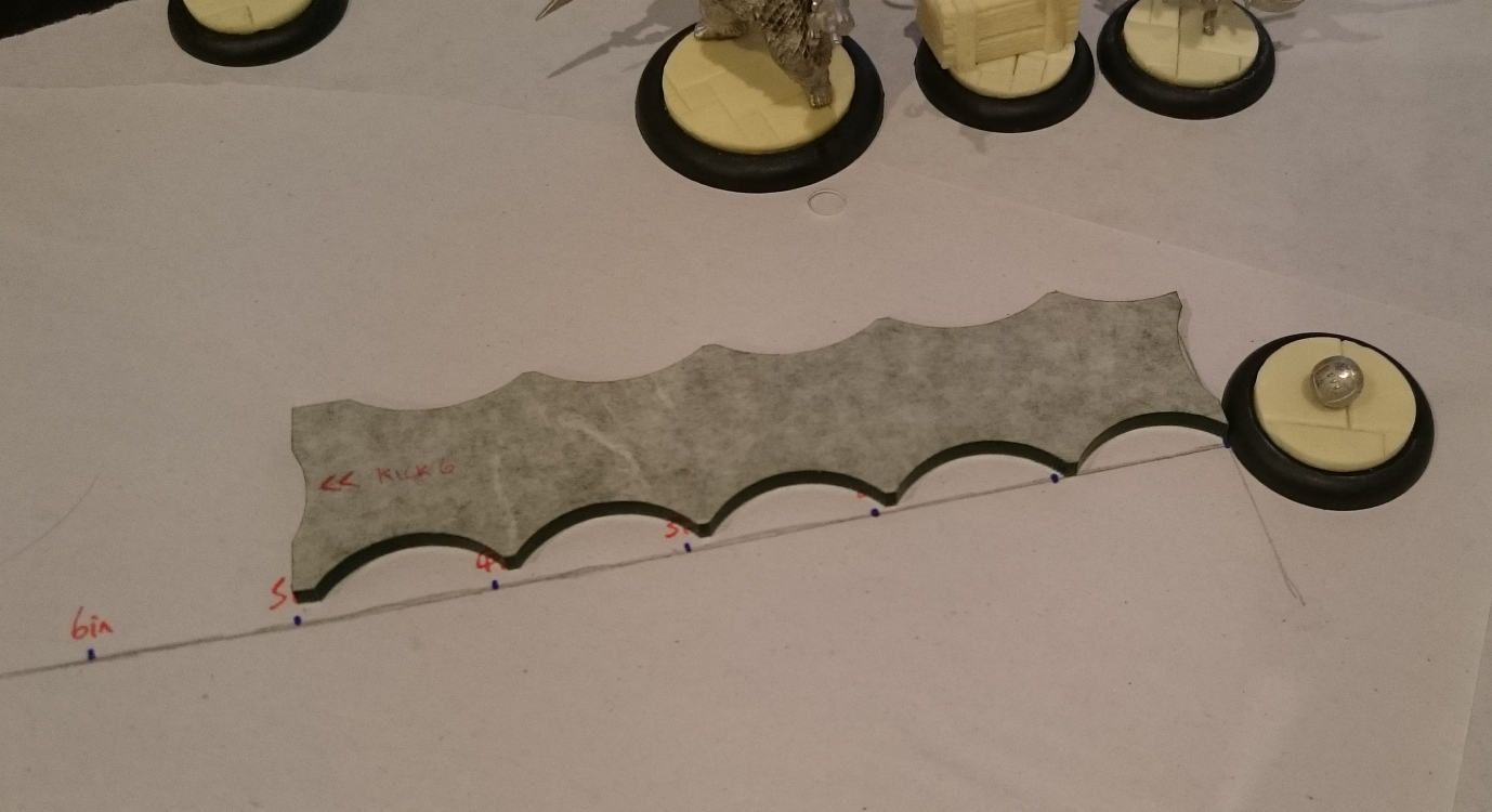 Guild Ball Prototype Range Rulers | Splayed Paint Brush