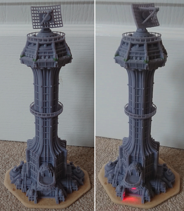 Grimdark Terrain ATC Tower | Splayed Paint Brush